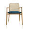 Contemporary chair - MILLA - SOLLOS - wooden / upholstered / black