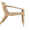 Contemporary armchair - LINNA - SOLLOS - wooden