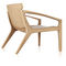 Contemporary armchair - LINNA - SOLLOS - wooden