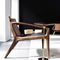 Contemporary armchair - LINNA - SOLLOS - wooden