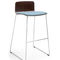 Contemporary bar stool - COM - Profim - plywood / chromed metal base ...
