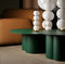 Contemporary side table - Rayons - Dante - powder-coated steel / powder ...