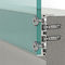 Aluminum fastening system - D - Clear glass - for balcony / exterior ...