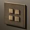 Light switch - SELECT - Lithoss - push-button / recessed / double