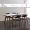 Contemporary dining table - TEN - CondeHouse - walnut / ash / ash base