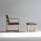 Contemporary footrest - JINGU - CondeHouse - leather / ash / fabric