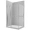 Swing shower screen - ACCESS PLF+PL - ROCA - corner / tempered glass ...