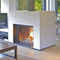 Double-sided fireplace insert - 21-95 DF - Stûv - wood-burning / steel ...