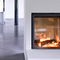 Double-sided fireplace insert - 21-75 DF - Stûv - wood-burning / steel ...