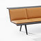 Modular upholstered bench - ZINTA - Arper - contemporary / fabric / leather