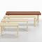 Contemporary bench - 167 - Artek - leather / birch / fabric