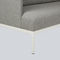 Compact sofa - EDGE - Modus - gray / fabric / steel