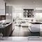 Contemporary kitchen - MONOLITE - SCIC - oak / stainless steel / steel