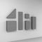 Acoustic wall panel - Hush Blocks - 3Form - felt / rectangular / geometric