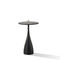 Contemporary side table - Tuky - Wittmann - laminated wood / leather / fabric