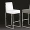 Contemporary bar chair - BESS - Stone International - leather ...