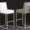 Contemporary bar chair - BESS - Stone International - leather ...