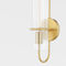 Modern wall light - BECK - Mitzi - indoor / brass / curved