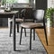 Contemporary chair - EIDE - Connubia - fabric / synthetic leather / beech