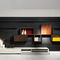 Contemporary TV wall unit - MODERN - Porro - wooden / by Piero Lissoni