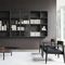 Contemporary shelf - SYSTEM INTERPARETE - Porro - wooden / by Piero Lissoni