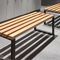 Contemporary bench - PANKA : PSD120-180 - GEKIPS - ash / powder-coated ...