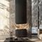 Island fireplace - Pillar - Planika - bioethanol / electric / contemporary