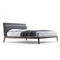Double bed - BOWERY - BERTO - contemporary / with upholstered headboard / with leather headboard
