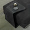 Contemporary side table - SKIN - cierre - leather / upholstered / home