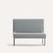 Contemporary upholstered bench - MENU - SANCAL - leather / wooden base ...