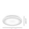 Contemporary ceiling light - POD - Vistosi - round / glass / LED
