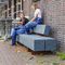 Contemporary public bench - DRIFTER - Streetlife - wooden / galvanised ...