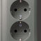 Power socket - Gira - double / wall-mounted / contemporary