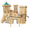 Playground structure - CASTLES - KOMPAN - robinia / modular