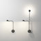 Contemporary wall light - Pin - VIBIA LIGHTING - indoor / aluminum / steel
