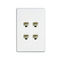 Multimedia socket - SLIMLINE SC2000 - Clipsal - data / wall-mounted ...