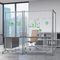 Removable partition - MOBILFLEX - Flex - modular / aluminum / methacrylate