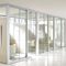 Removable partition - ALTOS - Teknion - glazed / laminate / fabric
