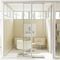 Removable partition - ALTOS - Teknion - glazed / laminate / fabric