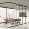 Demountable partition - FOCUS - Teknion - aluminum / polycarbonate ...
