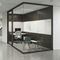 Demountable partition - FOCUS - Teknion - aluminum / polycarbonate ...
