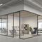 Removable partition - TEK VUE - Teknion - pivoting/sliding / glass ...