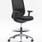 Mesh office stool - PROJEK - Teknion - on casters / adjustable / swivel