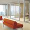 Removable partition - ALTOS - Teknion - glazed / laminate / fabric