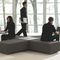Modular upholstered bench - TEKNION DNA - Teknion - contemporary ...