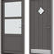 Entry door - RIBO - VELFAC - wooden / aluminium / swing