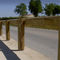 Wooden guard rail - G4M & G2M - Rondino - galvanised steel / road