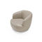 Contemporary armchair - Ember - maxdivani - fabric / leather / wooden