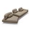 Modular sofa - Sospiro - maxdivani - white / beige / fabric