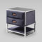 Contemporary bedside table - Benjamin - Colunex - leather / velvet / marble